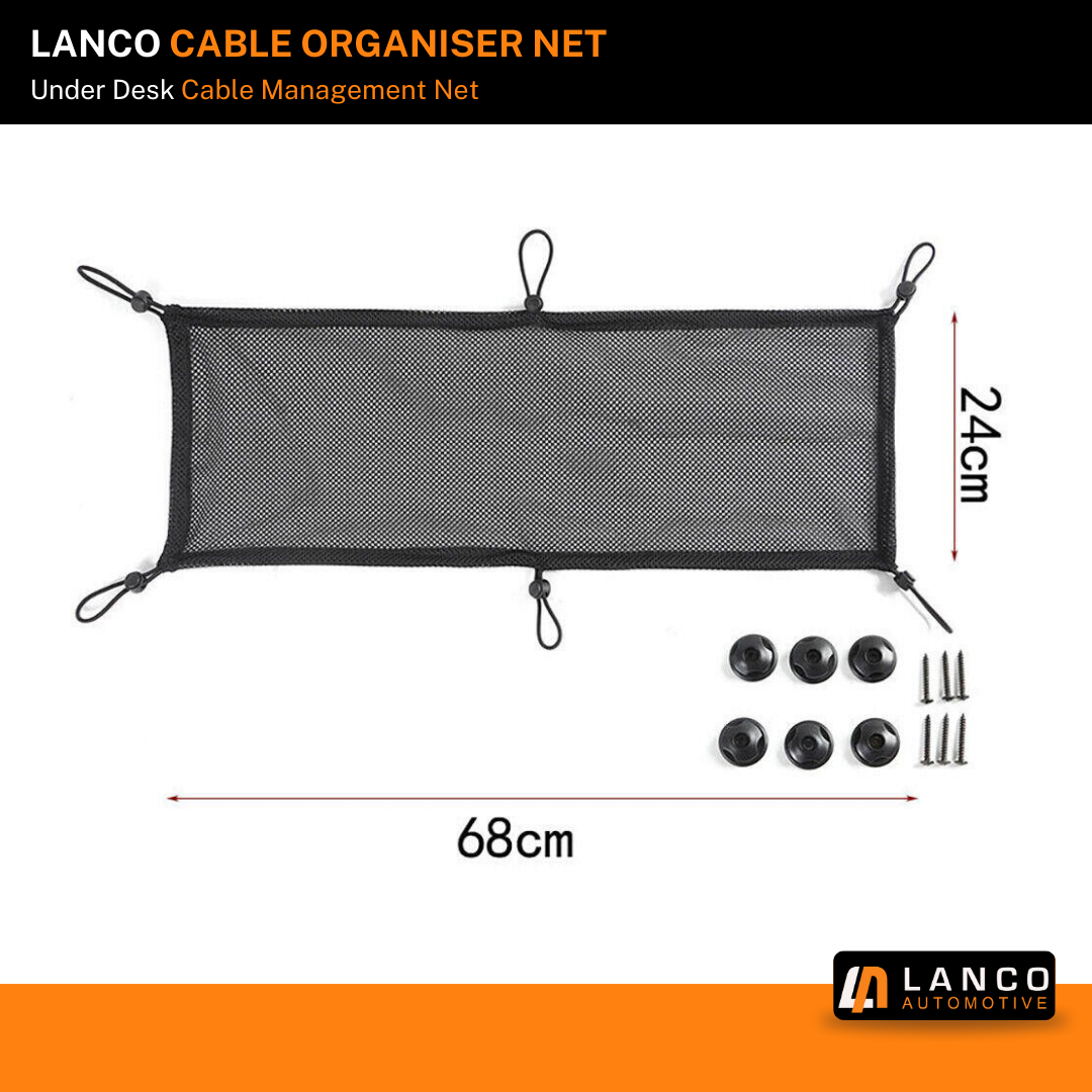 Under Desk Cable Management Net | Privacy Net Cable Manager - Lanco ...