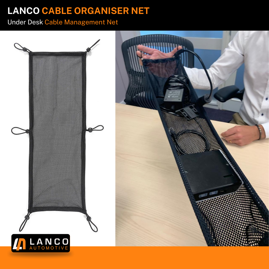 Under Desk Cable Management Net | Privacy Net Cable Manager - Lanco ...